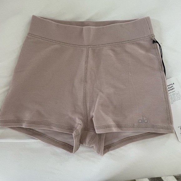 ALO Yoga | Shorts | Alo Light Pink Micro Waffle Pleasant Boy Short ...